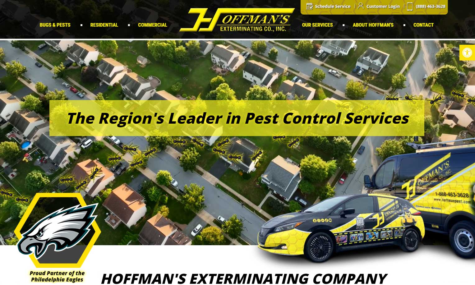 Hoffman's Exterminating - VisionLine Media | NJ Web Design