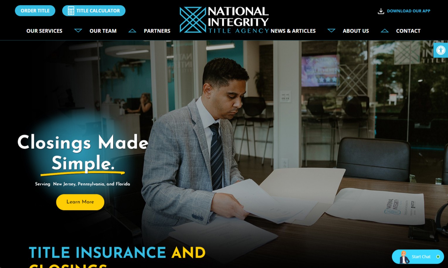 National Integrity Title Agency - VisionLine Media | NJ Web Design