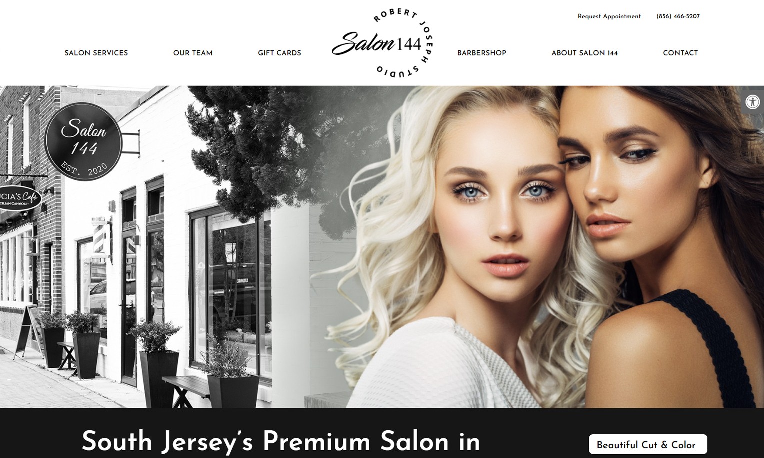 Salon 144 - VisionLine Media | NJ Web Design