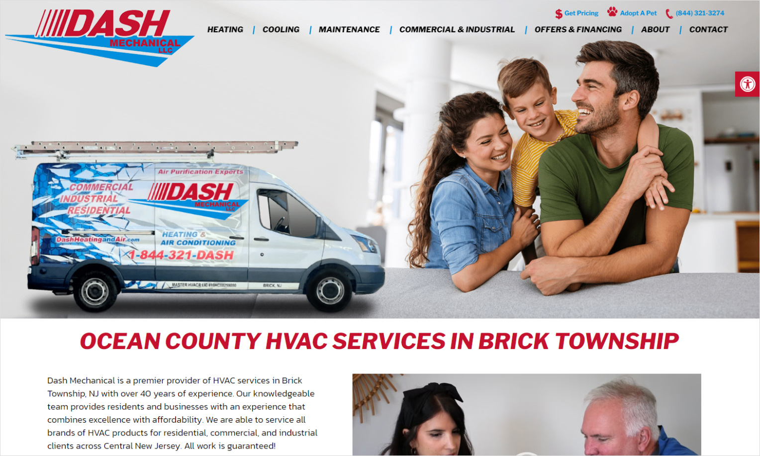 Dash Mechanical - VisionLine Media | NJ Web Design